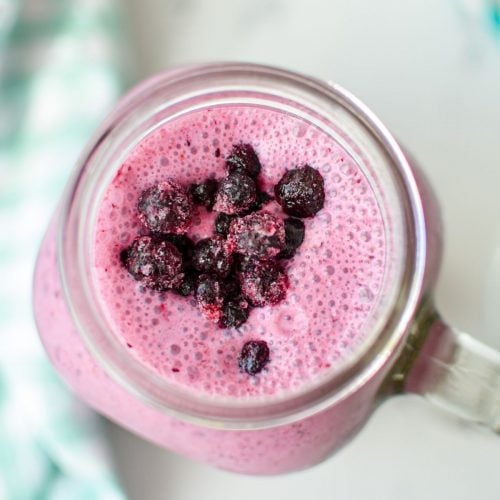 Blueberry Kefir Smoothie - Little Home in the Making