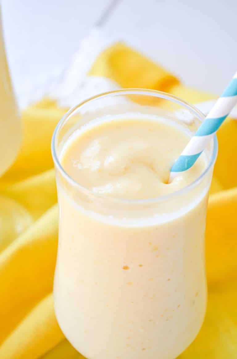 Healthy Mango Pineapple Kefir Smoothie - Little Home in the Making