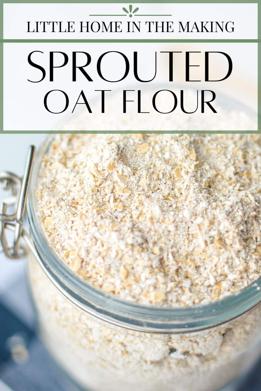 How to Make Sprouted Oat Flour - Little Home in the Making