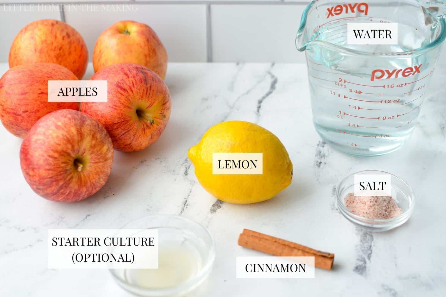 Easy Fermented Apples (Probiotic Rich) - Little Home in the Making