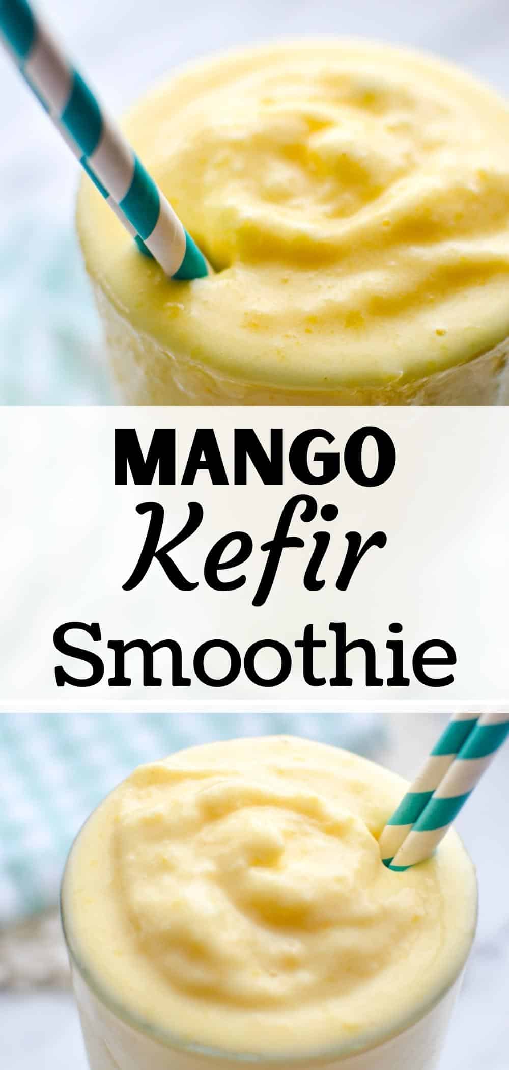 Mango Kefir Smoothie (with Pineapple) - Little Home in the Making