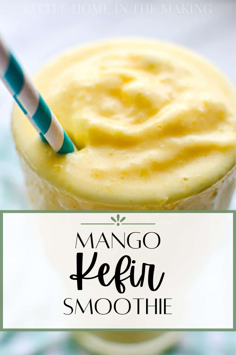Mango Kefir Smoothie (with Pineapple) - Little Home in the Making