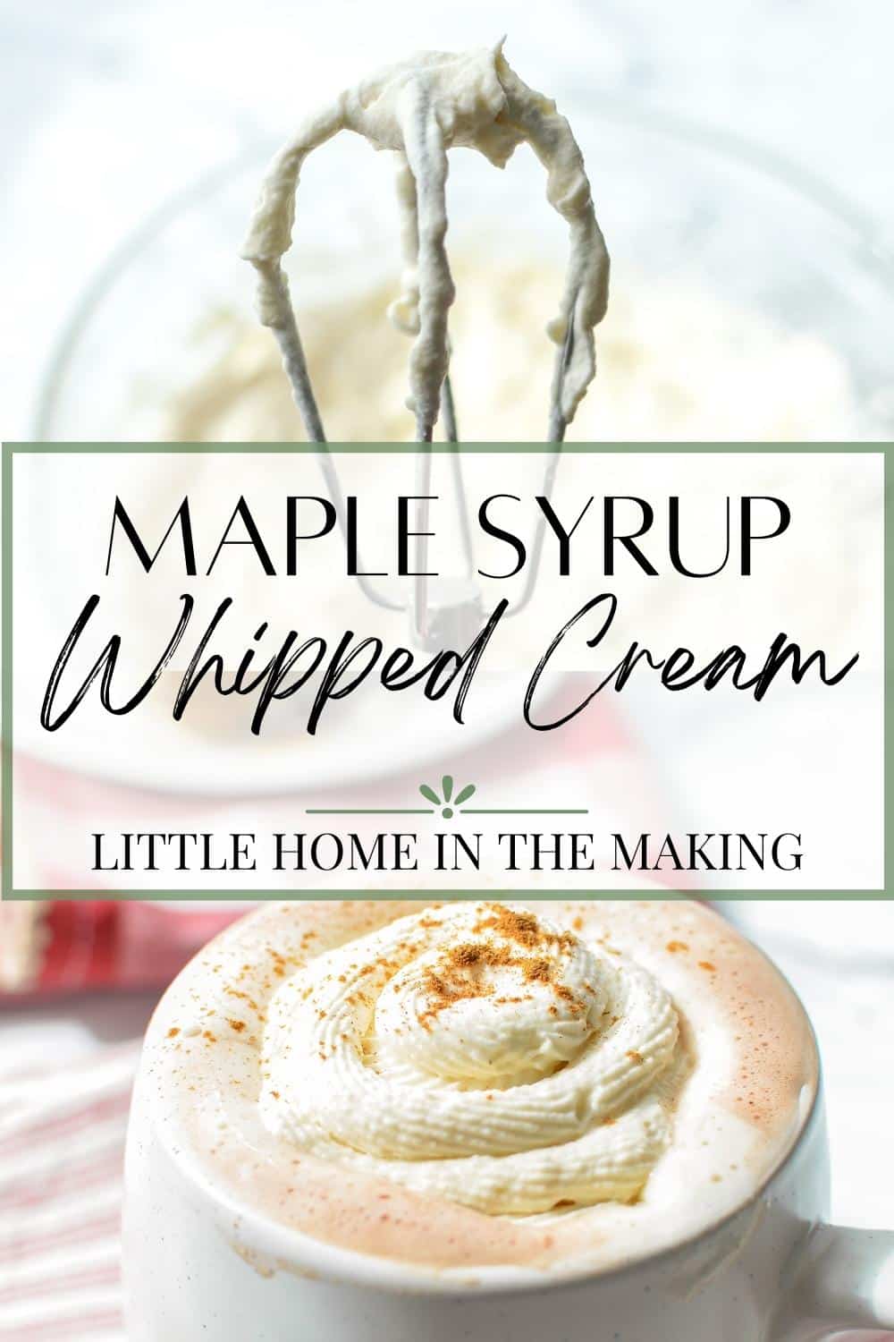 Maple Whipped Cream - Little Home in the Making