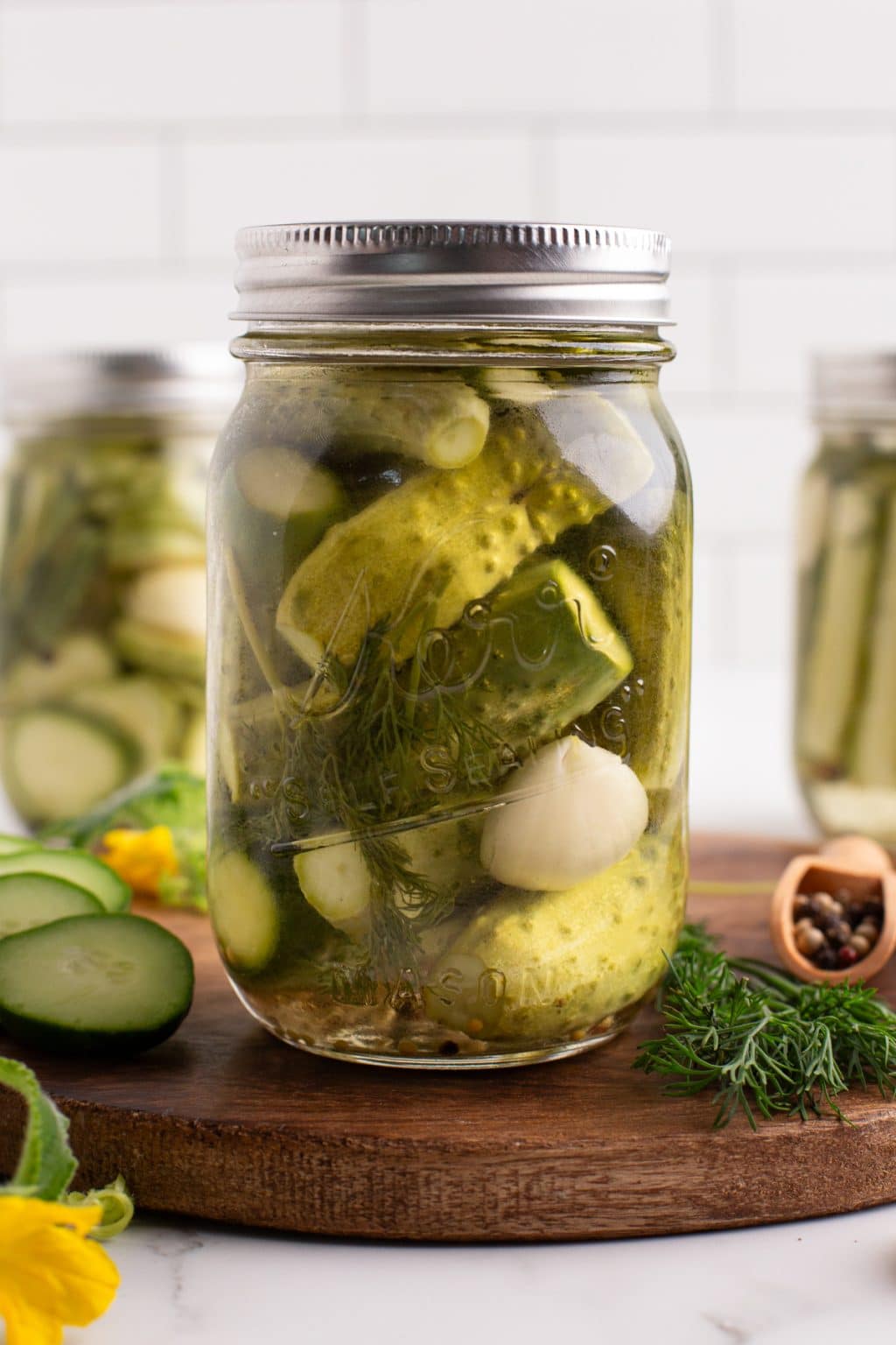 Homemade Refrigerator Dill Pickles Recipe