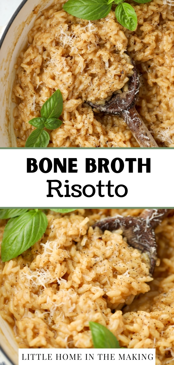 Bone Broth Risotto with Parmesan and Butter